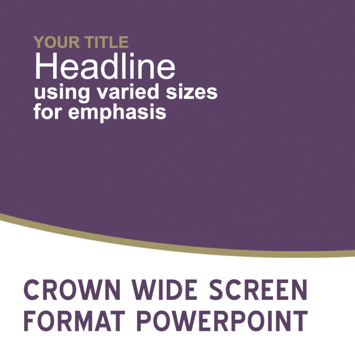 PPT Templates – Crown Marketing & Apparel Machine