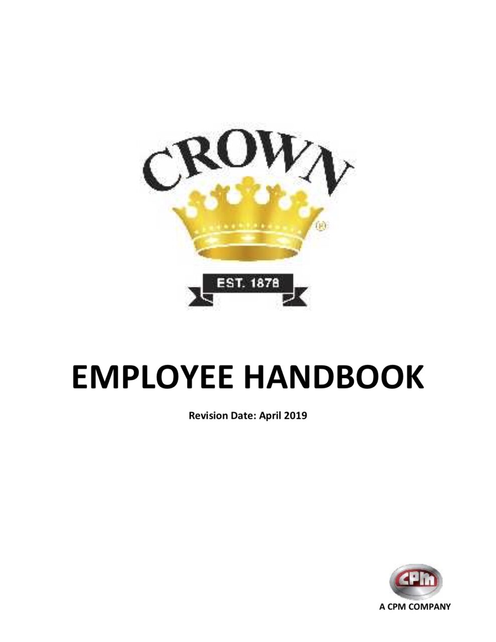 Employee Handbook – Crown – CPM MAM